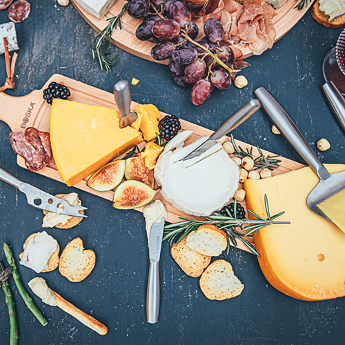 Executive Serving Board and Cheese Knife Set