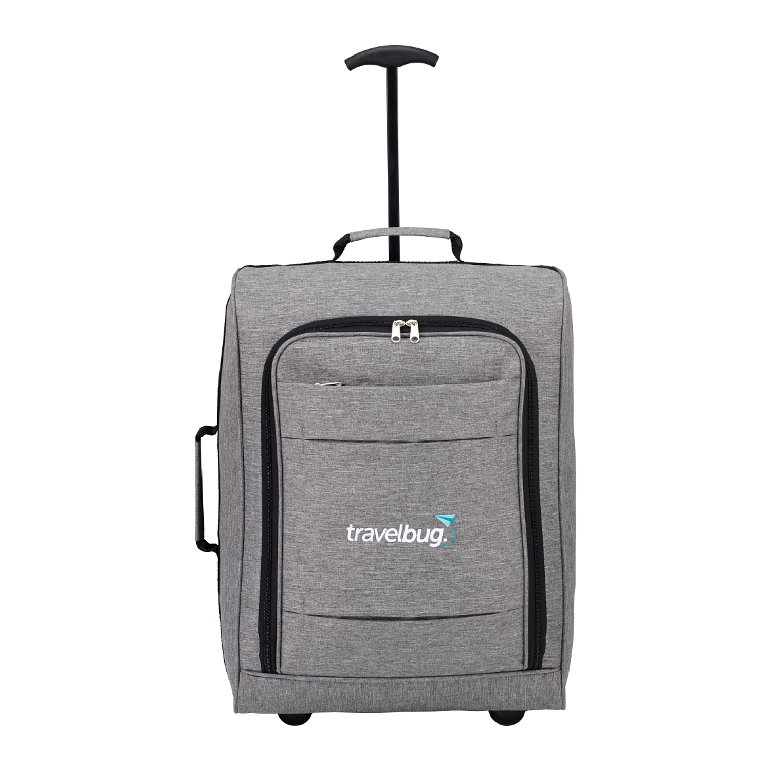 Customizable Graphite Upright Luggage | Ethical Swag