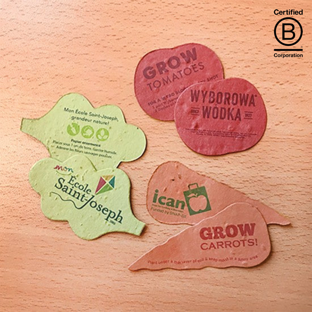Customizable Veggie Seed Paper Shapes | Ethical Swag