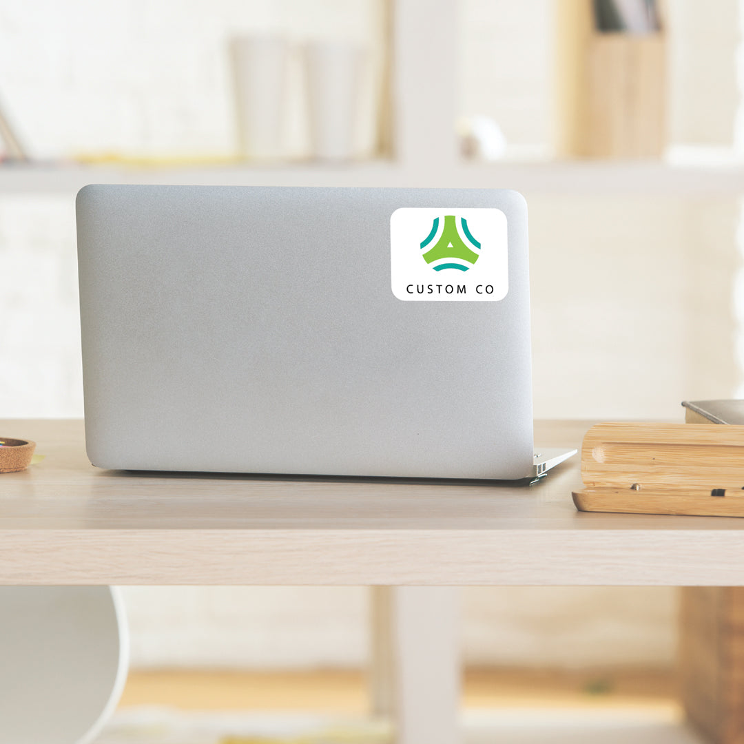 Customizable Eco Laptop Sticker Individual Rectangle | Ethical Swag