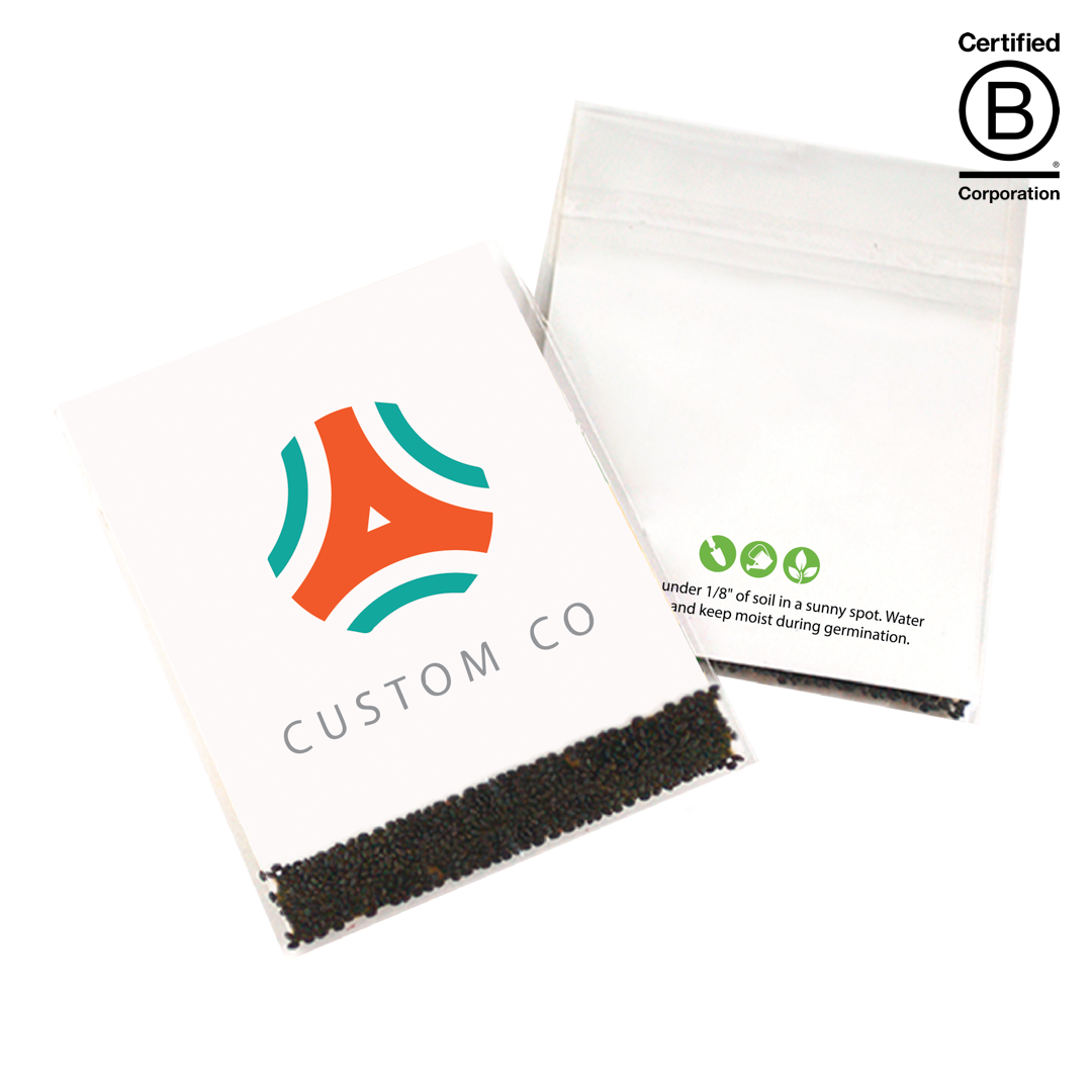 Customizable Basil Seed Packet - 2 Sided | Ethical Swag