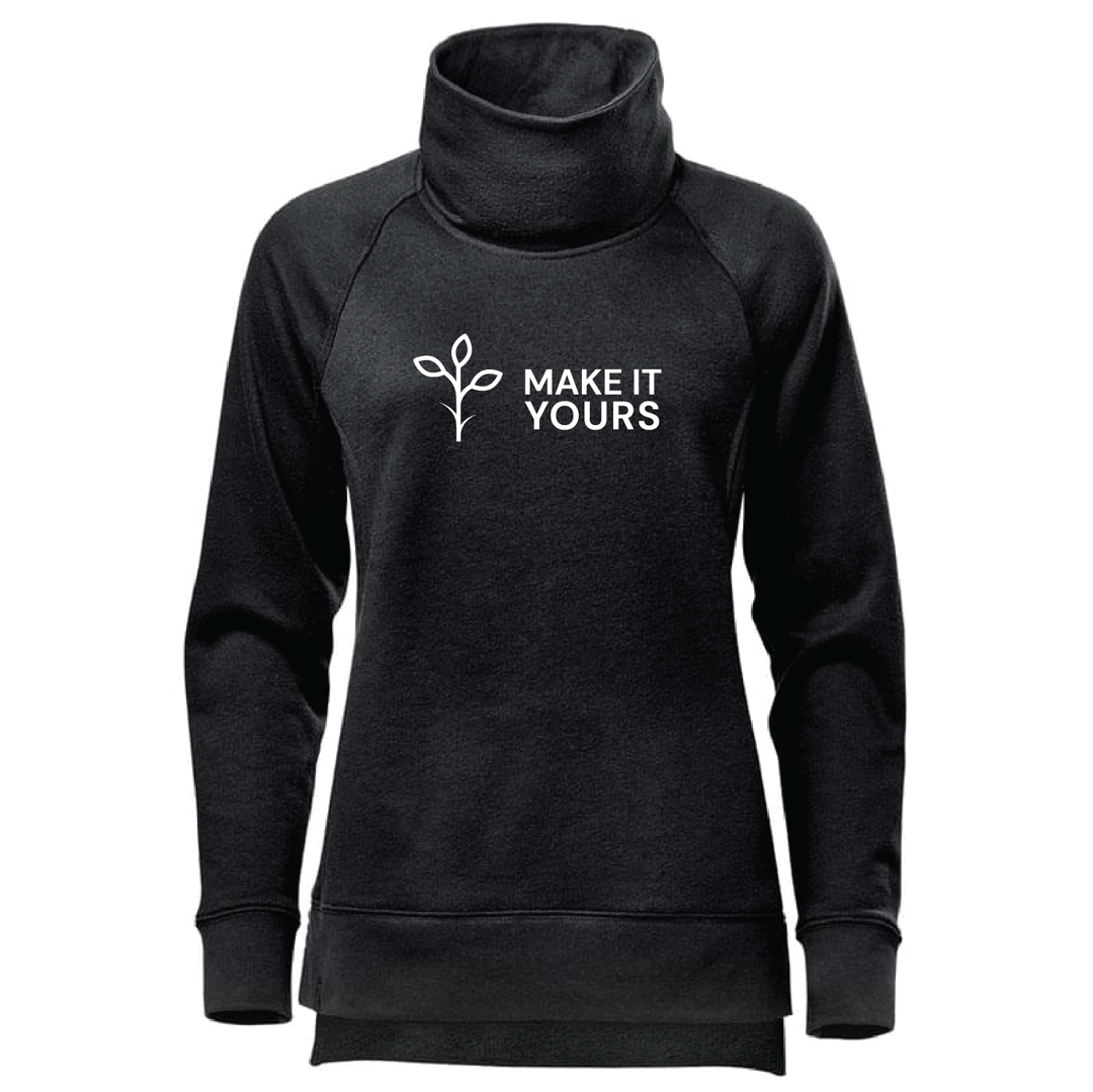 Customizable Cascade Cowl Neck Pullover | Ethical Swag