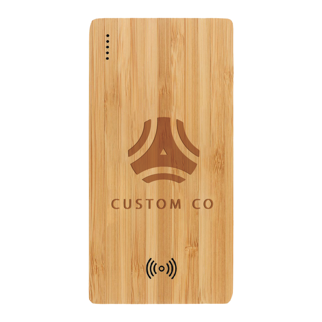 Dexter Bamboo Wireless Powerbank 5000 mAh | Ethical Swag