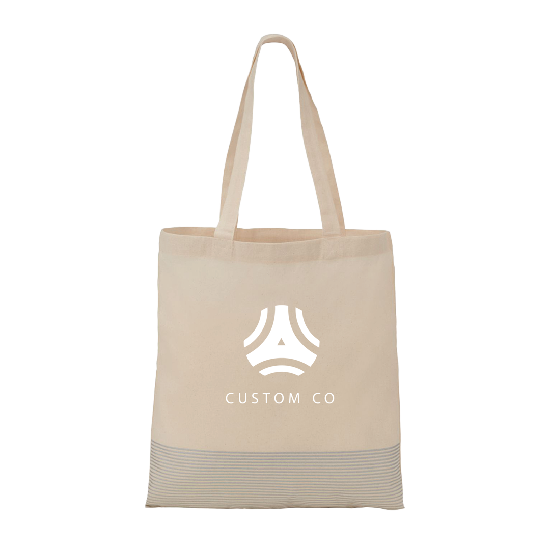Customizable Silver Hyatt Cotton Canvas Tote Bag | Ethical Swag