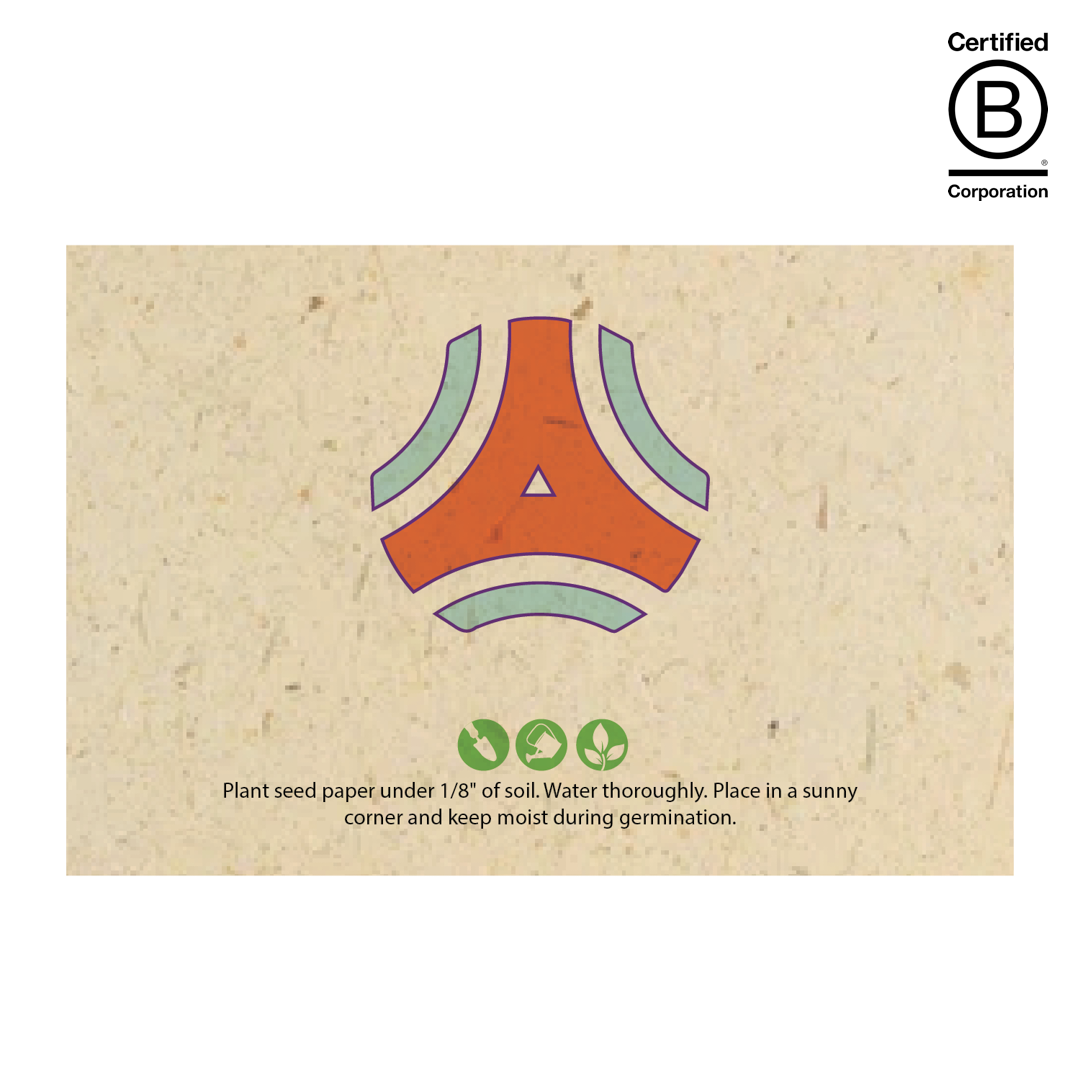Customizable Medium Seed Panel Card 1-side | Ethical Swag