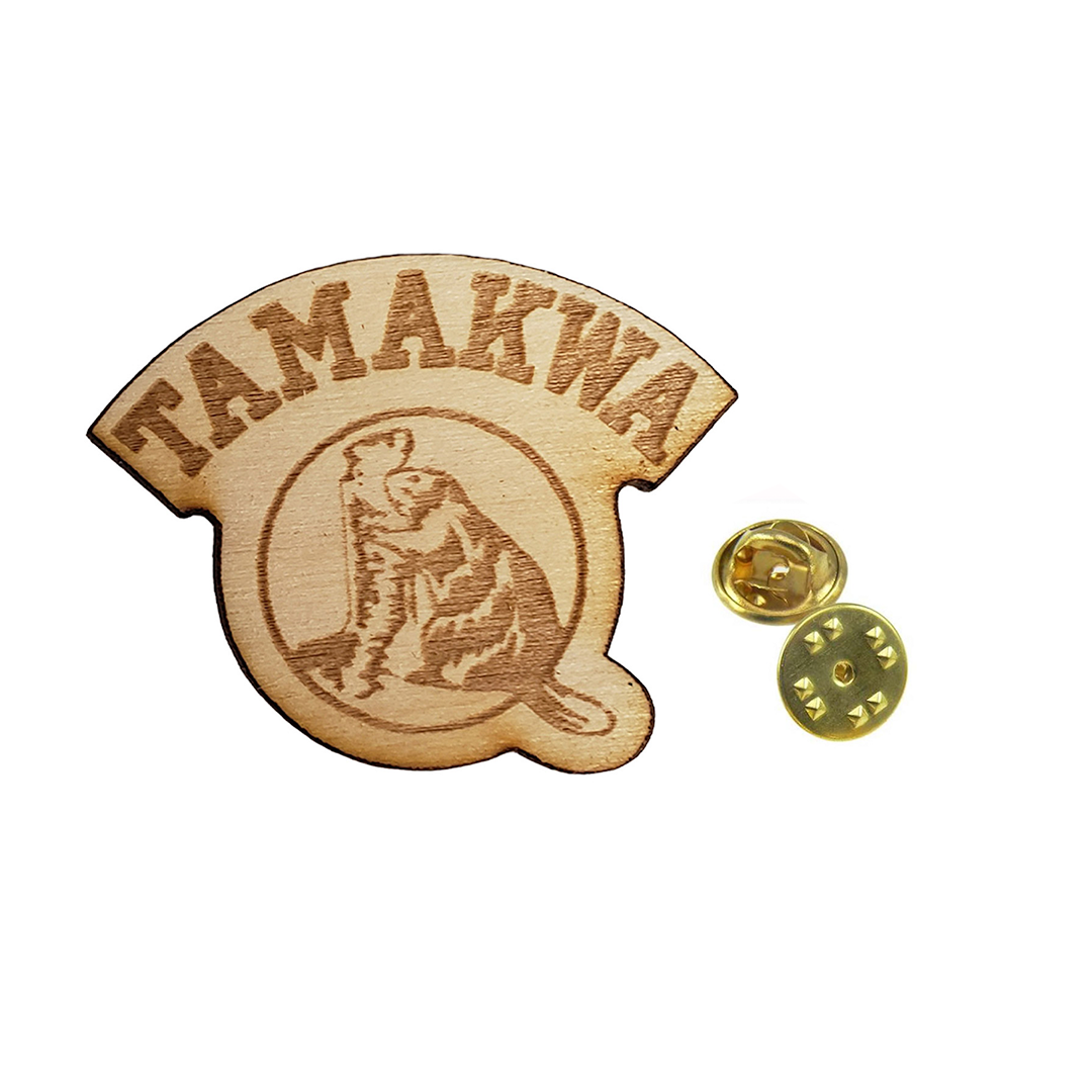 Customizable Custom Cut Wooden Lapel Pins | Ethical Swag