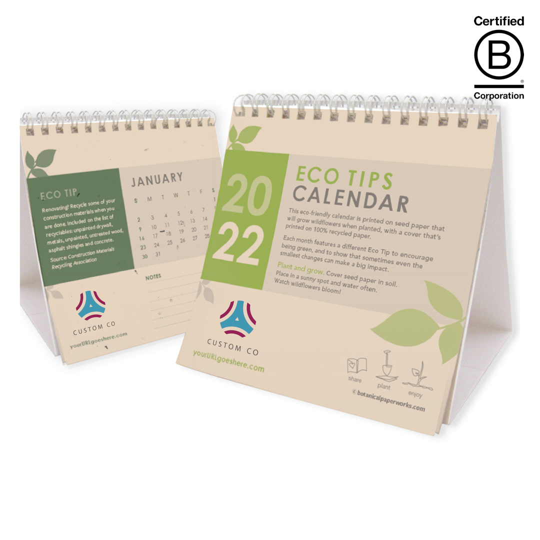 Customizable Seed Paper Plantable Seed Calendar | Ethical Swag
