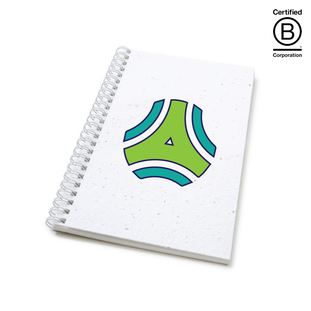 Customizable Standard Spiral Plantable Journal | Ethical Swag