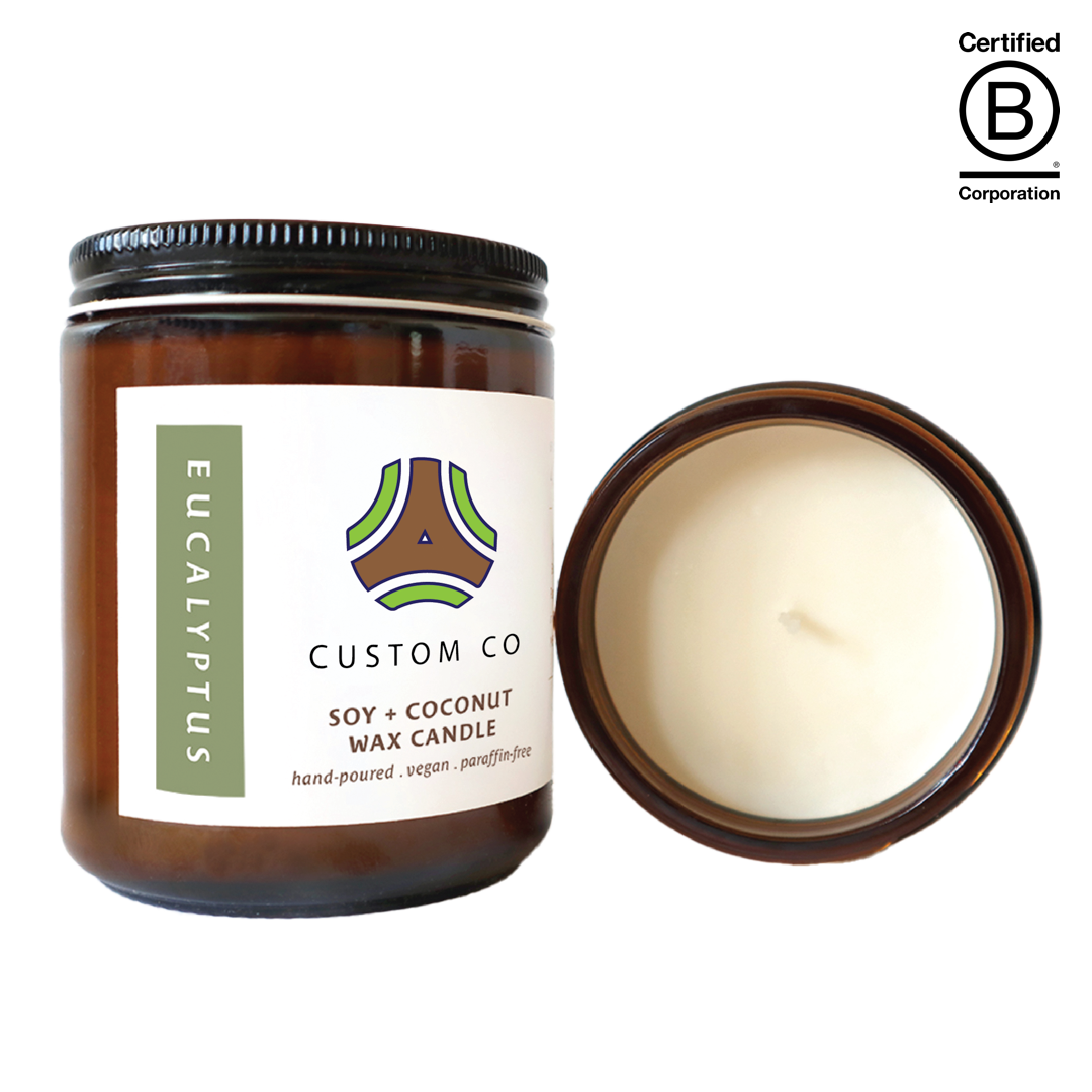 Customizable Eucalyptus Aura Hand-Poured Candles | Ethical Swag