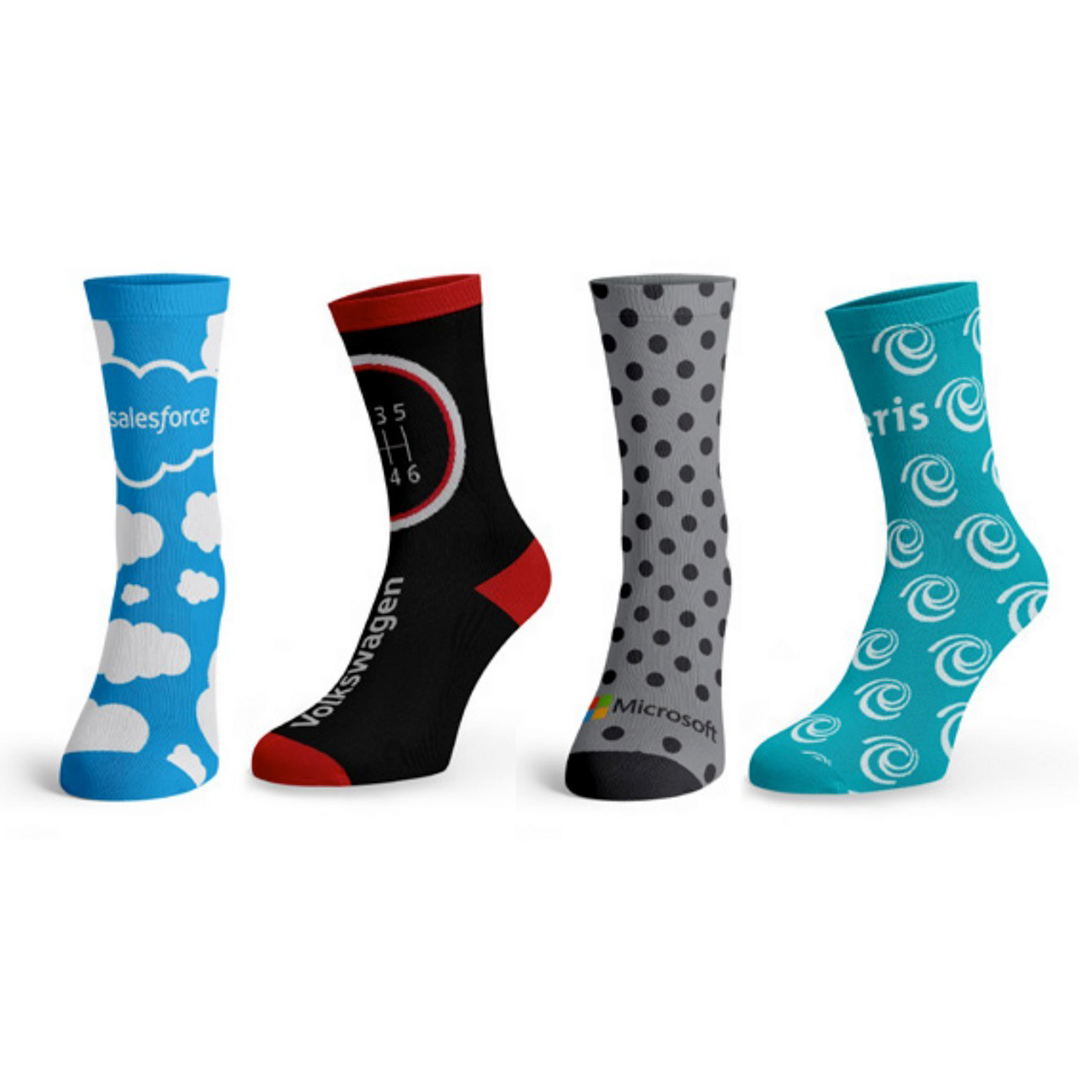Customizable Jacquard Socks | Ethical Swag